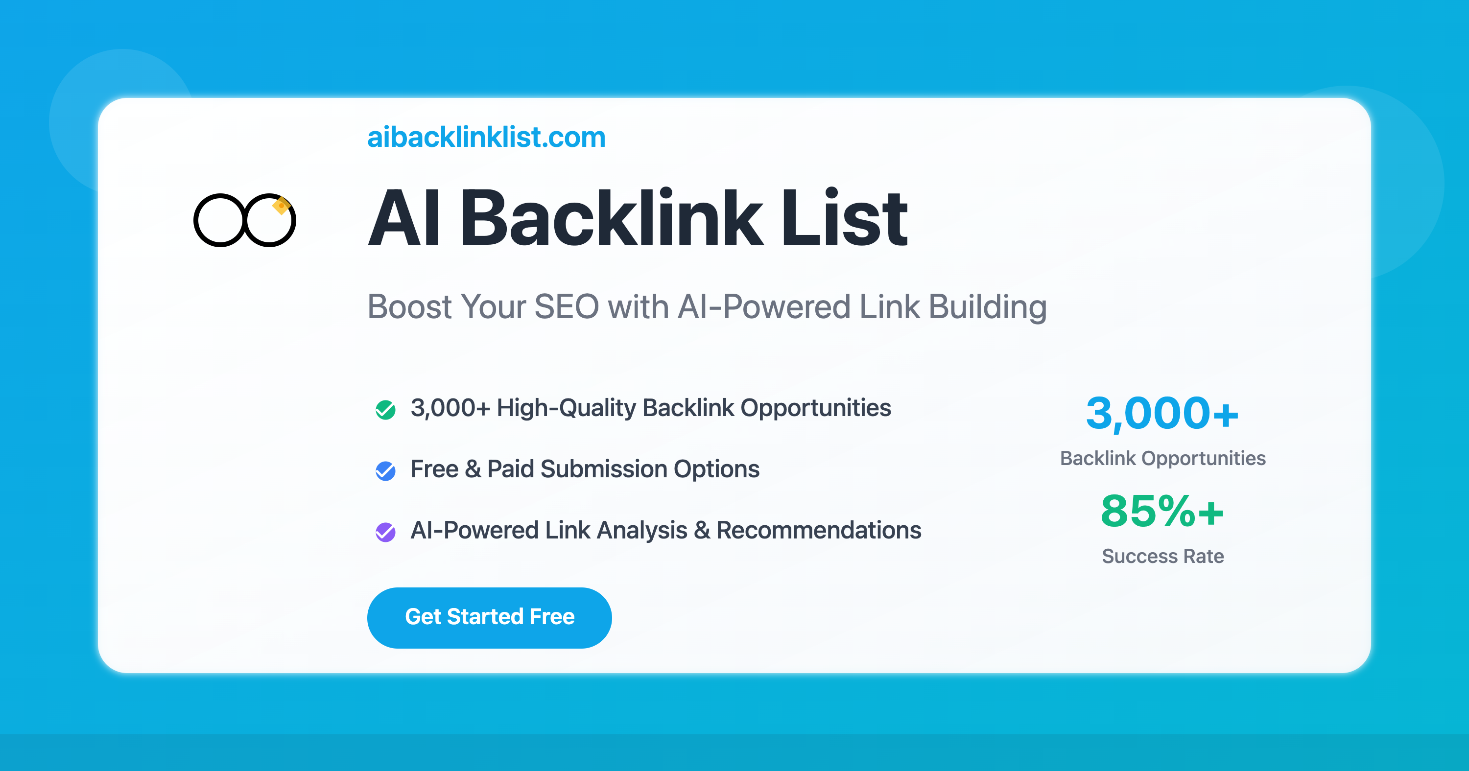 Free Backlink Submission Sites Tracker | AI Backlink List